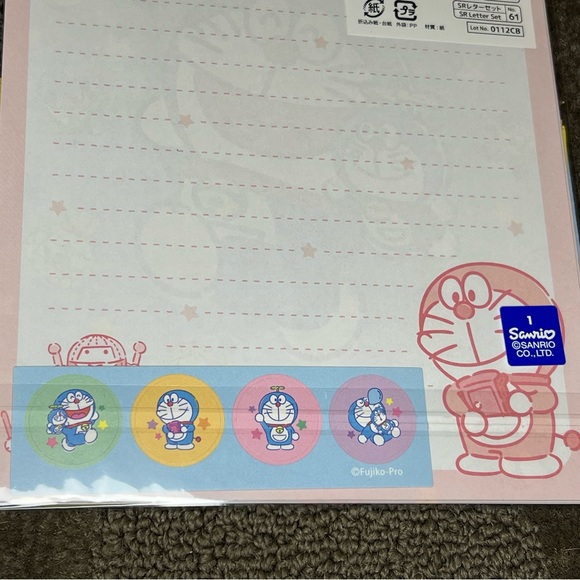 Sanrio | Office | Im Doraemon Letter Stationery Set Japan Fujikopro ...